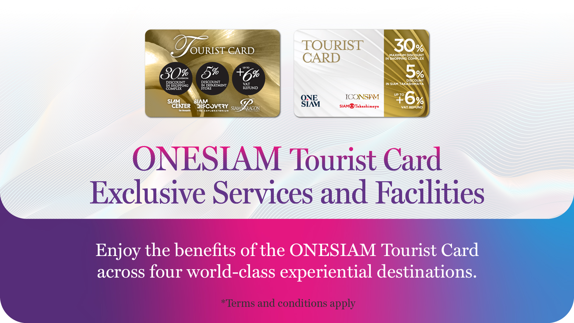 ONESIAM Tourist Services and Facilities – Tourist Homepage: Exclusive ...