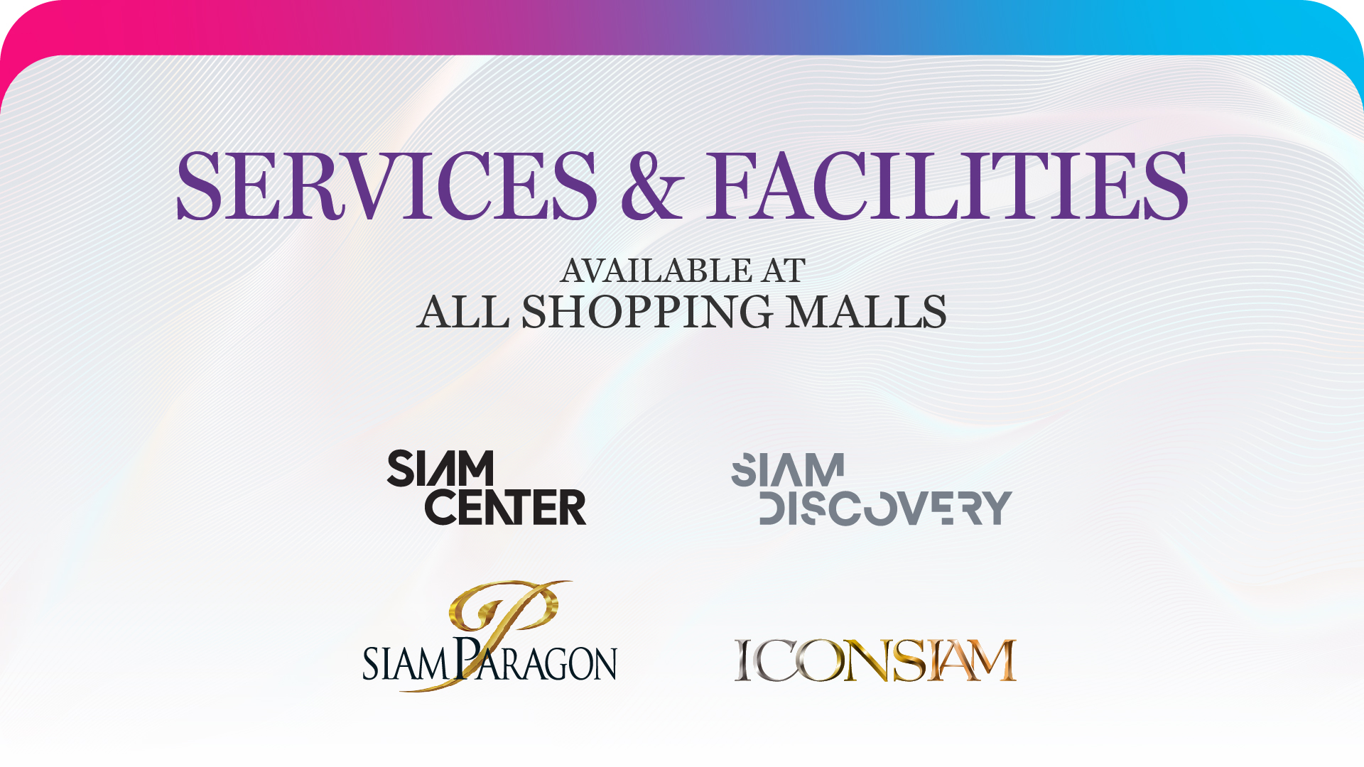 ONESIAM Tourist Services and Facilities – Tourist Homepage: Exclusive ...